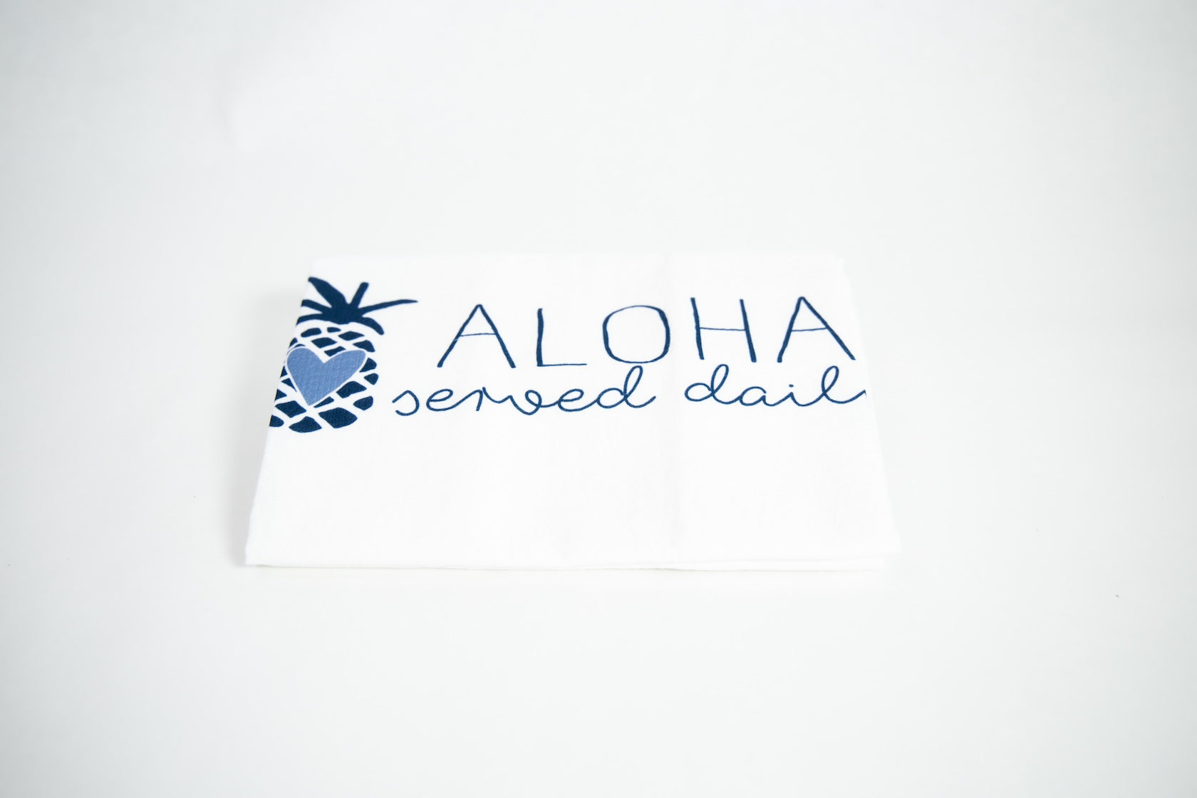 Aloha Served Daily Flour Sack Towel – Me Ke Aloha - Luxury Gift Sets