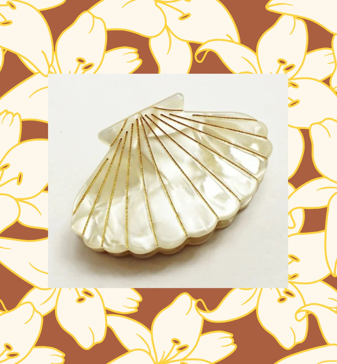 The Coconut Collective Ivory Clam Shell Claw Clip – Me Ke Aloha ...